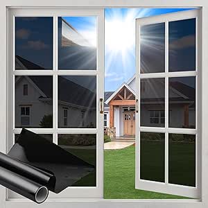 Amazon.com: Window Privacy Film One Way Mirror Reflective Window Film See Out Not in Sun ...