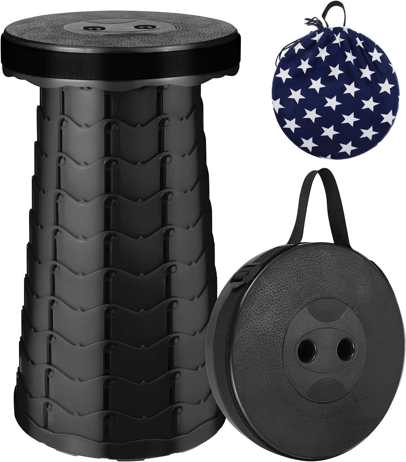 Amazon.com: BOWINR Portable Telescopic Stool Collapsible Retractable ...