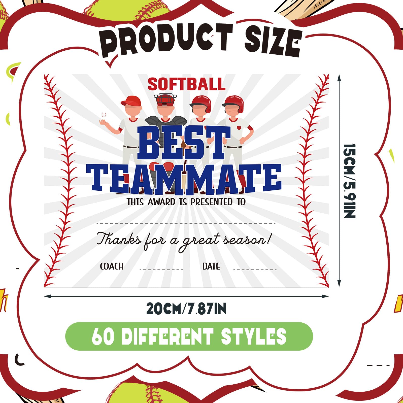 Snapklik.com : Fuyoooo 60 Pcs Sports Achievement Award Certificates ...
