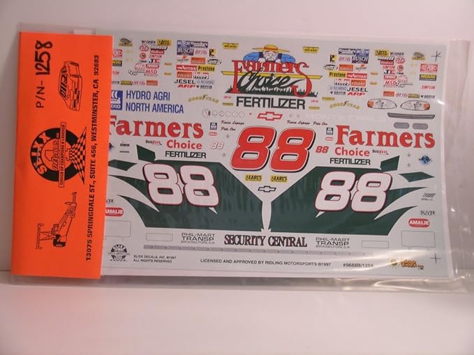 Amazon.com: Slixx Decals 1/24 - 1/25 Scale "Farmers Choice Fertilizer ...