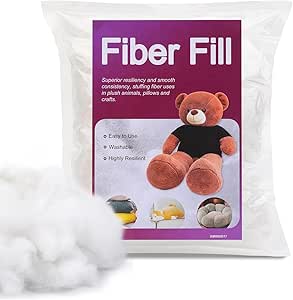 Amazon.com: BUTUZE 60g/2.1oz Polyfill Stuffing Fiber Fill, White ...