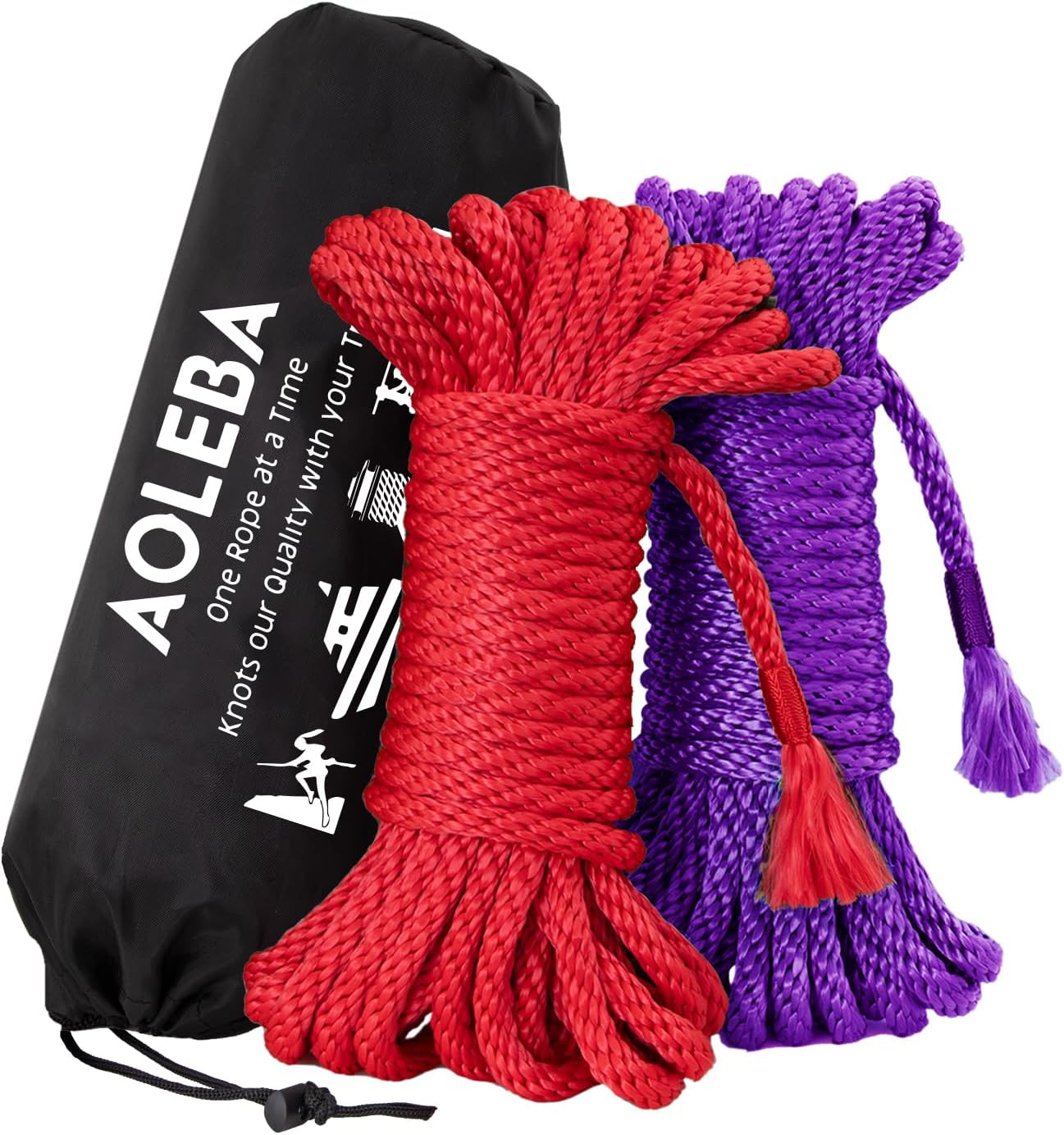 Amazon.com: AOLEBA 8mm Soft Silk Rope Kit for Practice Beginners and ...