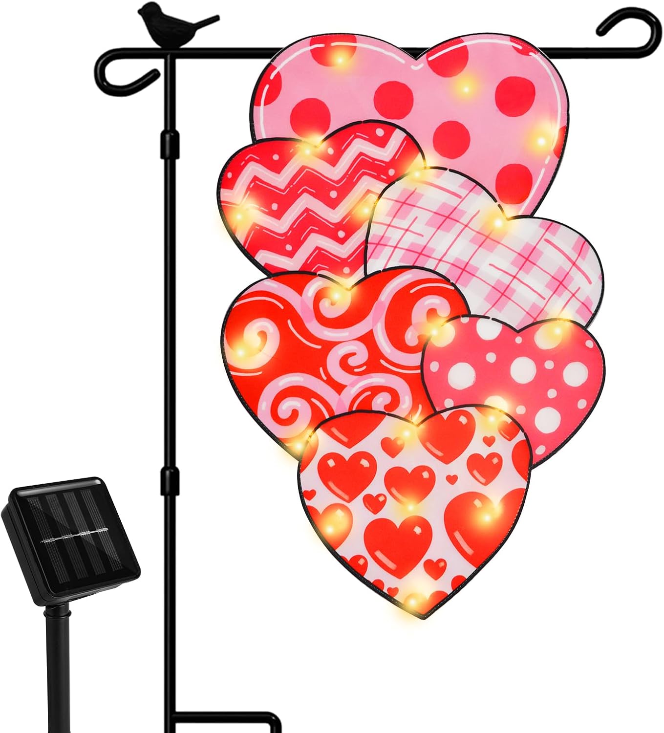 Amazon.com : Valentine Garden Flag - 12x18 Inch Double-Sided Solar ...