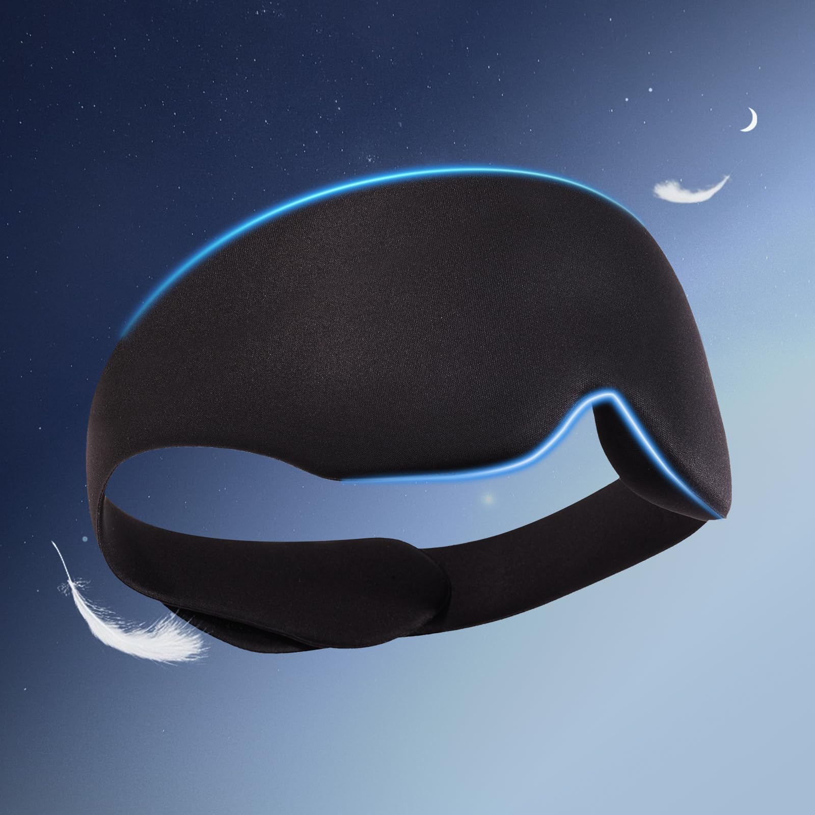 Amazon.com: FIIL Sleep Eye Mask for Men Women 100% Blackout 3D Eye Mask ...