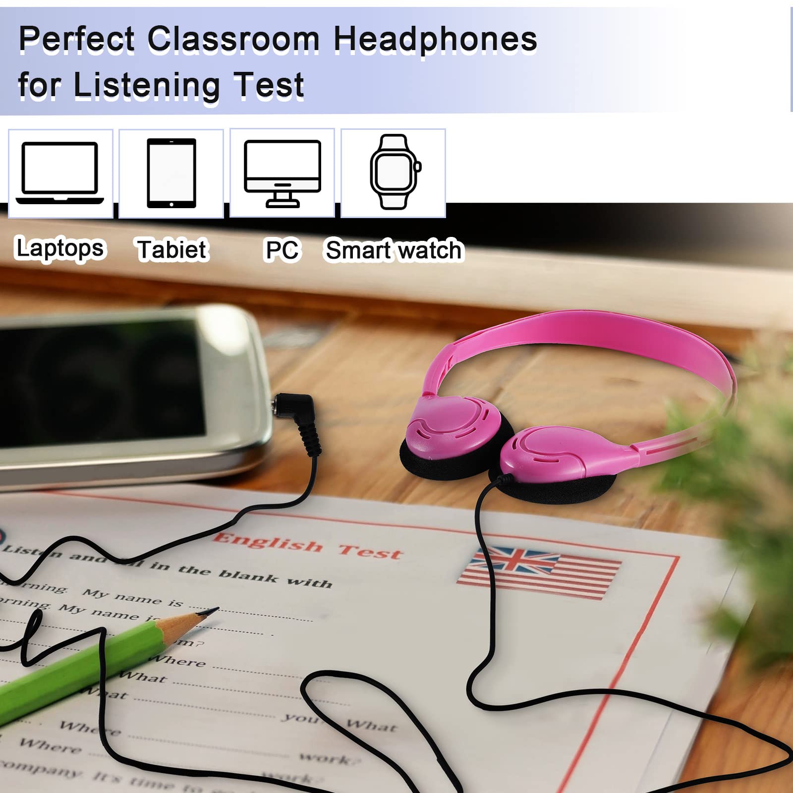 Snapklik.com : Yunsailing 30 Pack Class Set Headphones For Kids ...