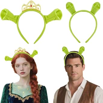 Amazon.com: Srotmirw 6Pcs Green Ogre Ears Princess Headband with Ears ...