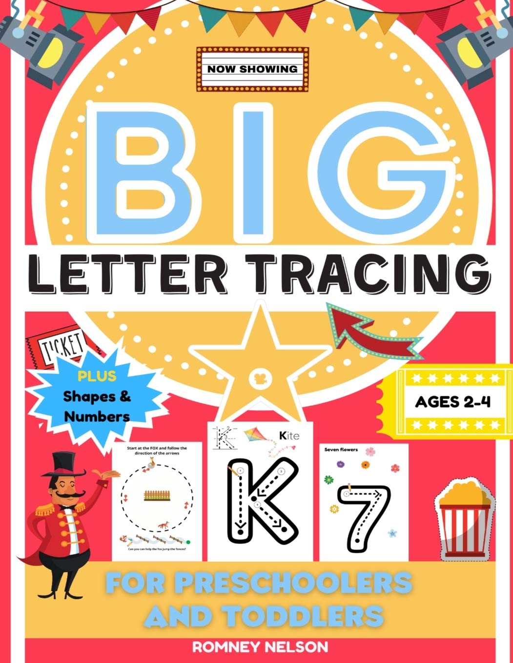 Big Letter Tracing For Preschoolers And Toddlers Ages 2-4: Alphabet and ...