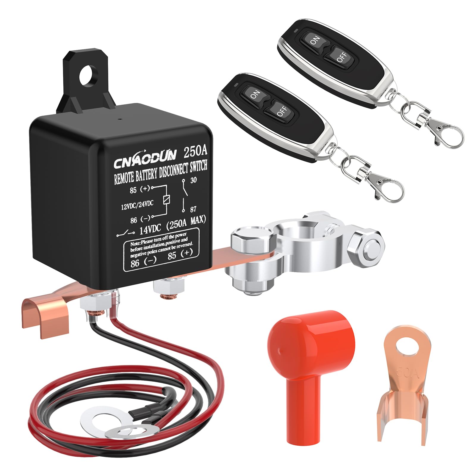 Snapklik.com : Kill Switch For Car, CNAODUN Remote Battery Disconnect ...