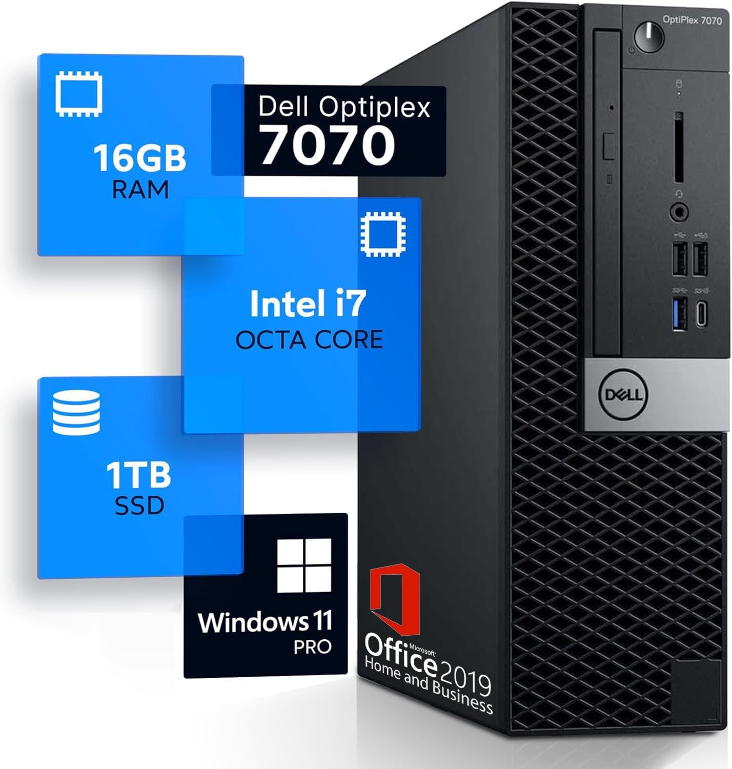 Amazon | 【整備済み品】 DELL OptiPlex 7070 SFF 第9世代 i7 メモリ 16GB / SSD:1TB ...