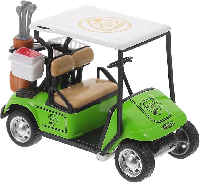 Amazon.com: LOGOFUN Mini Golf Cart Miniature Golf Cart Model Toy 1:36 ...