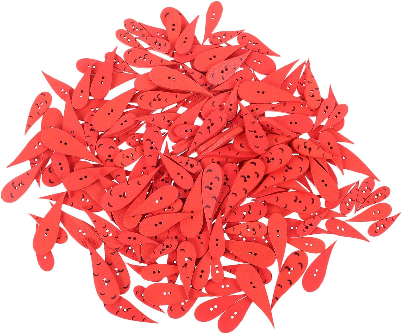 Amazon.com: EXCEART 200pcs Christmas Buttons Orange Carrot Buttons ...