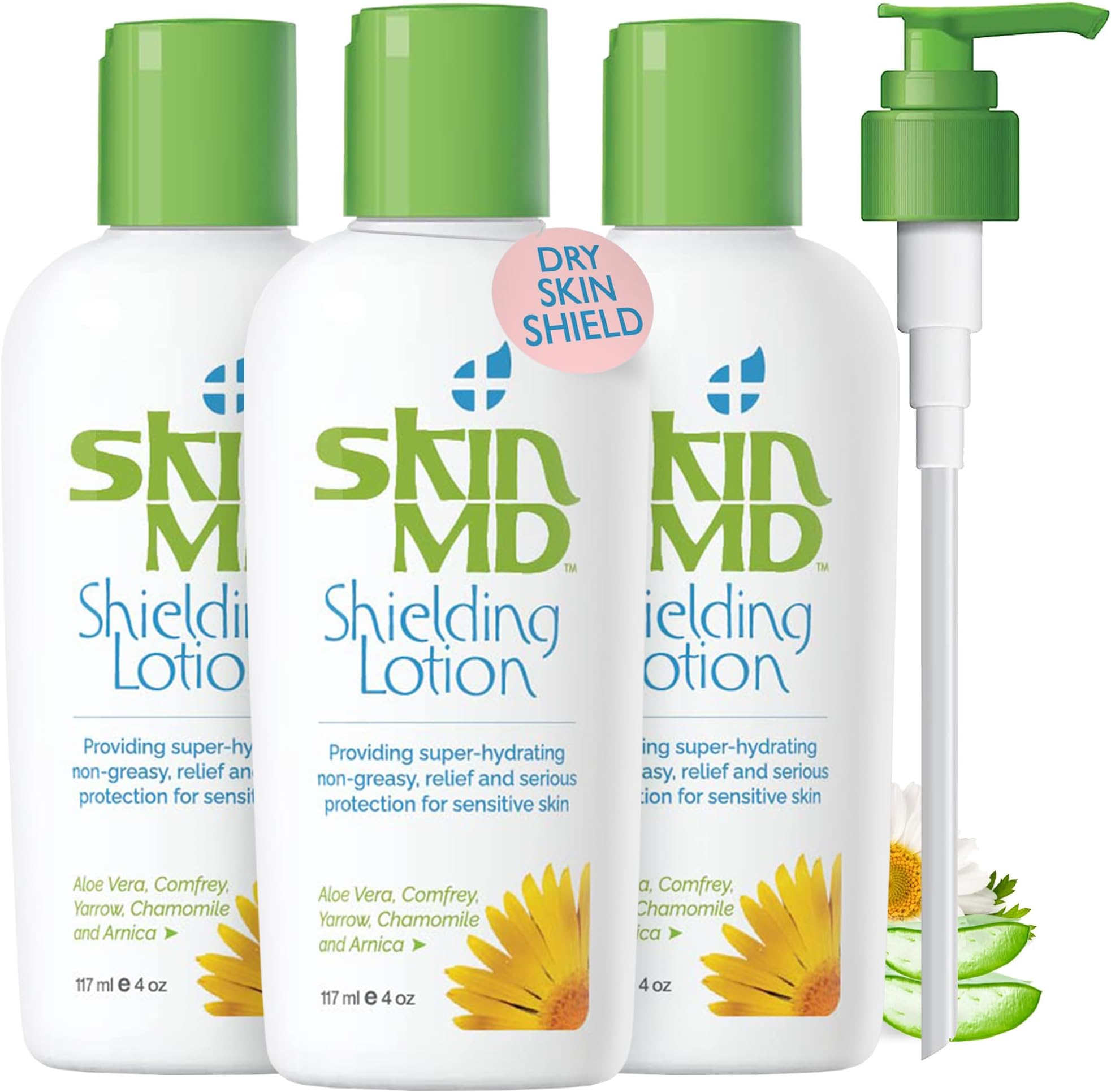 Amazon.com : Skin MD Shielding Lotion for Face, Body & Hands 8oz with ...