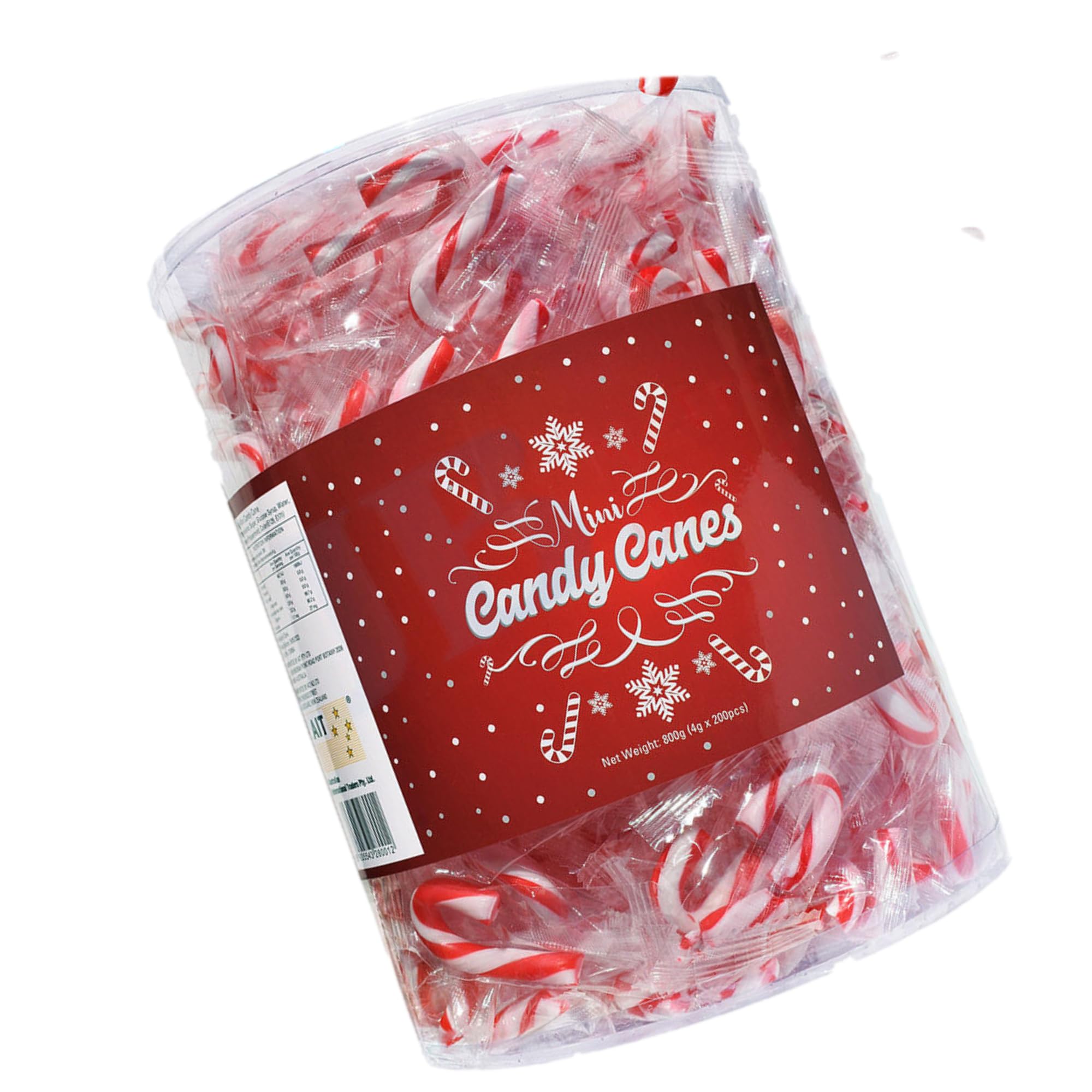 Mini Candy Canes 4g Peppermint Flavoured - 200 Pieces : Amazon.com.au ...