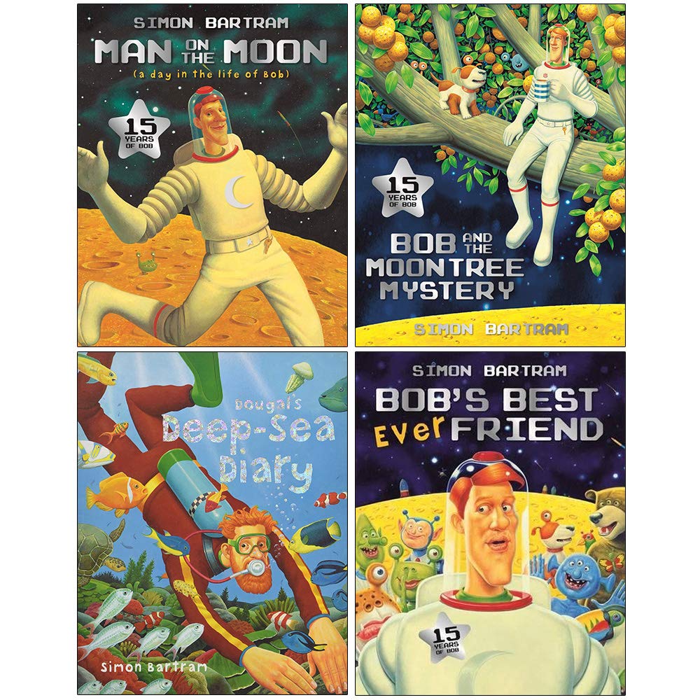 Buy Simon Bartram Collection 4 Books Set (Man on the Moon a day in the ...