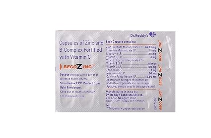 Becozinc - Strip of 30 Capsules : Amazon.in: Health & Personal Care