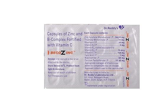 Becozinc - Strip of 30 Capsules : Amazon.in