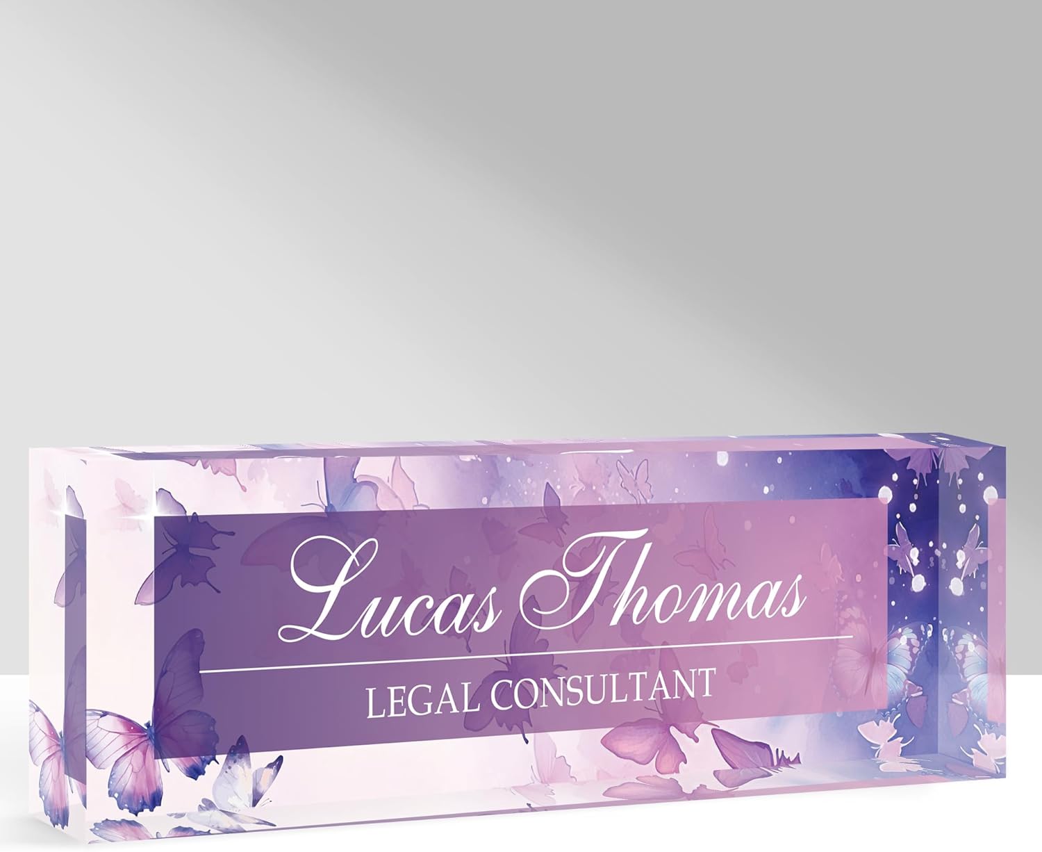 Amazon.com: GifXify Custom Name Plate for Desk, Personalized Acrylic ...