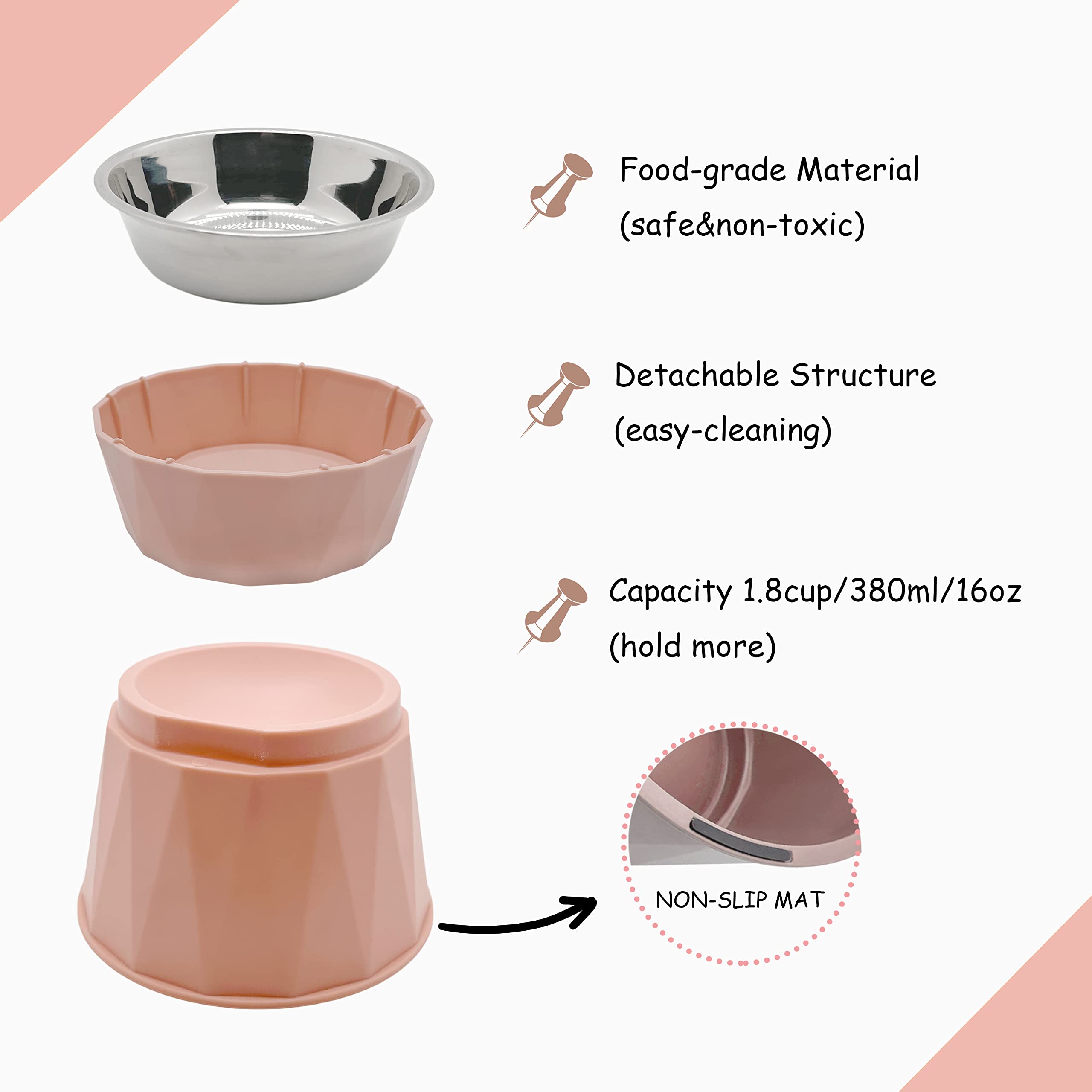 Snapklik.com : YWSusgle Elevated Dog Bowls For Small Dogs
