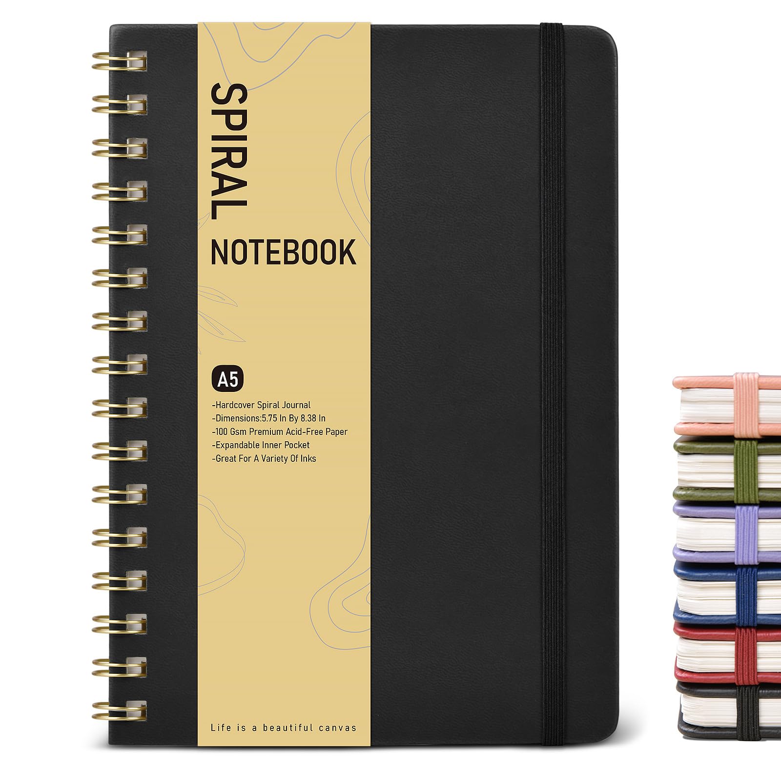 Amazon.com : Graph Spiral Journal Notebook, A5 Hardcover Spiral ...