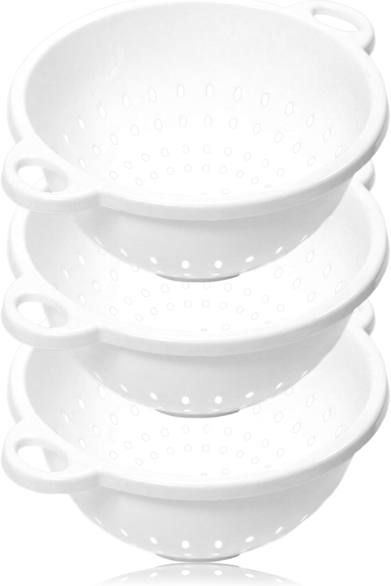 Amazon.com: Chef Craft 5-Quart Colander 11" x 5" in Size, White, 3-Pack ...