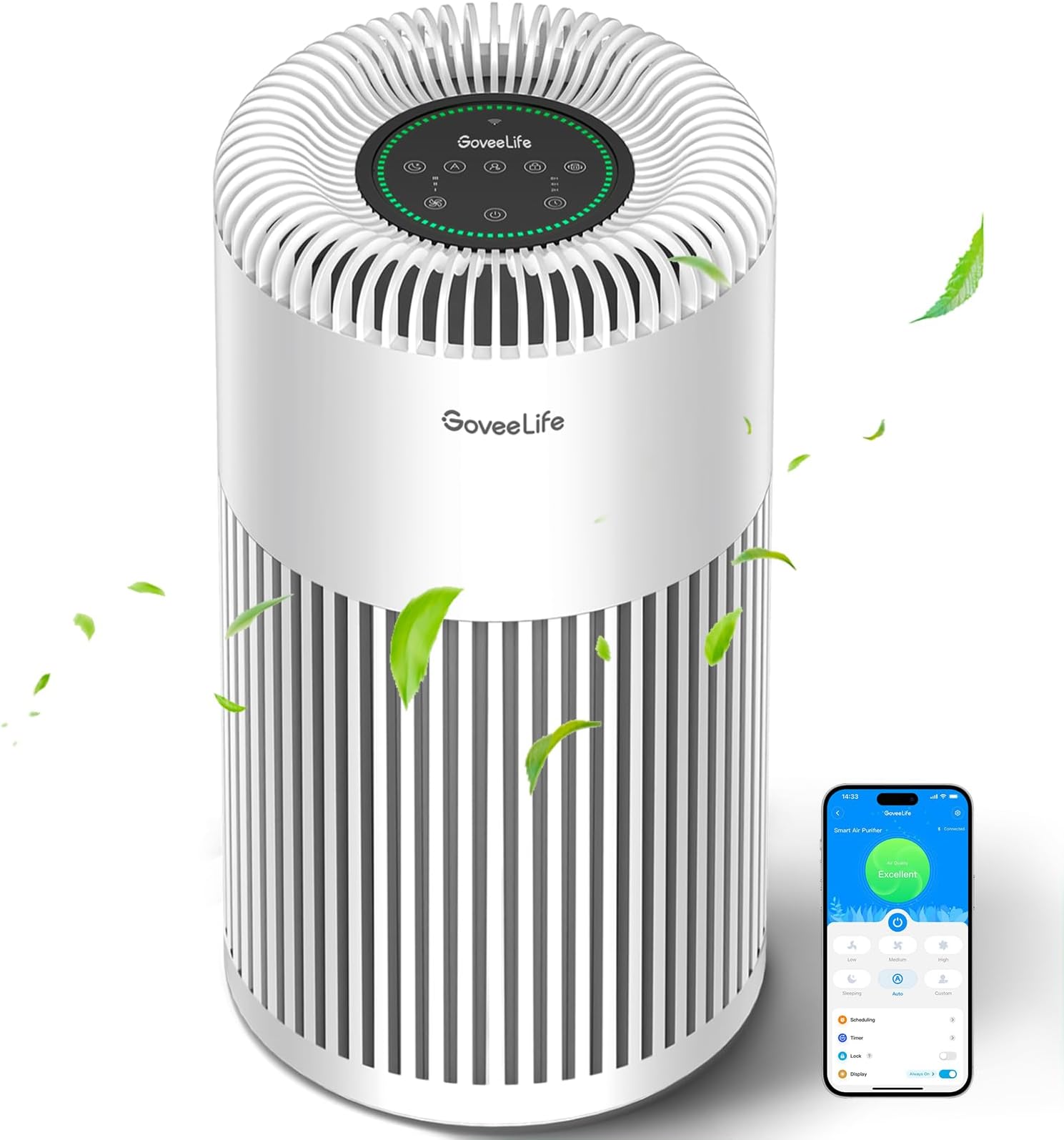 Amazon.com: GoveeLife Smart Air Purifier for Homes and Large Rooms with ...