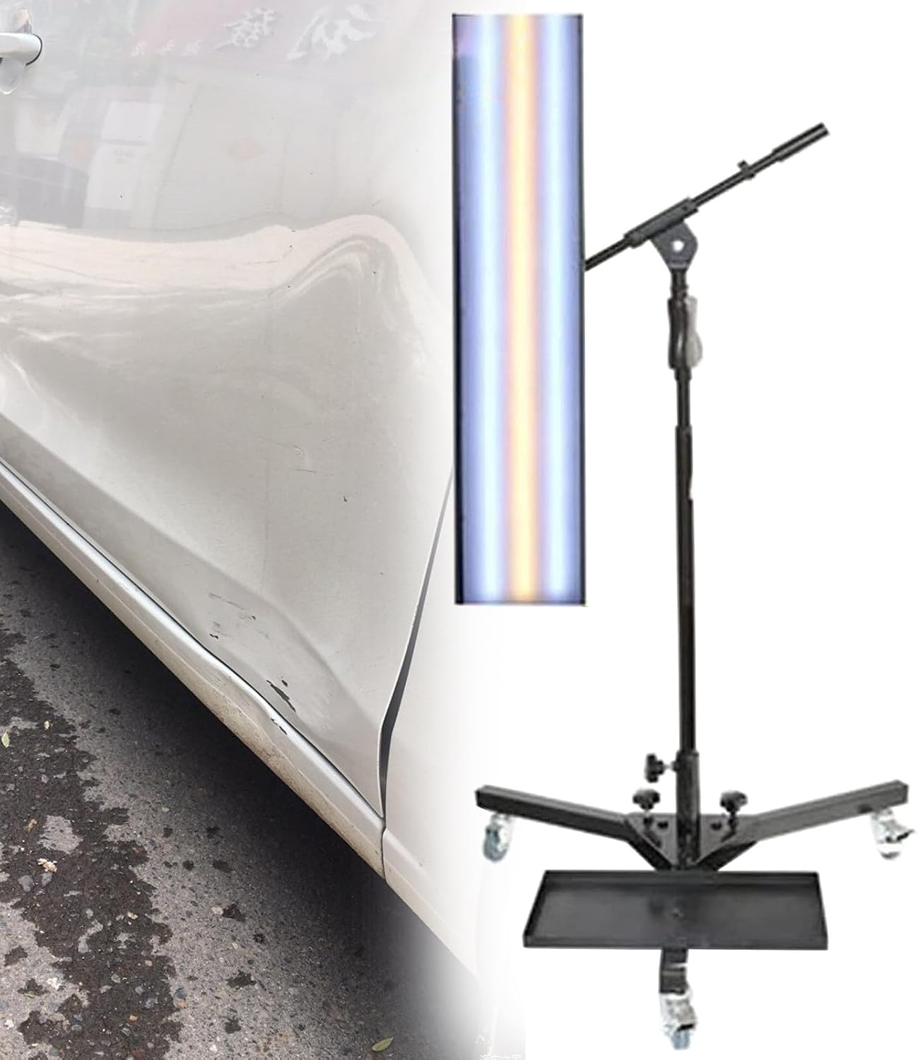 Car Dent Repair PDR Light, with Adjustable Stand, Paintless Dent Repair ...