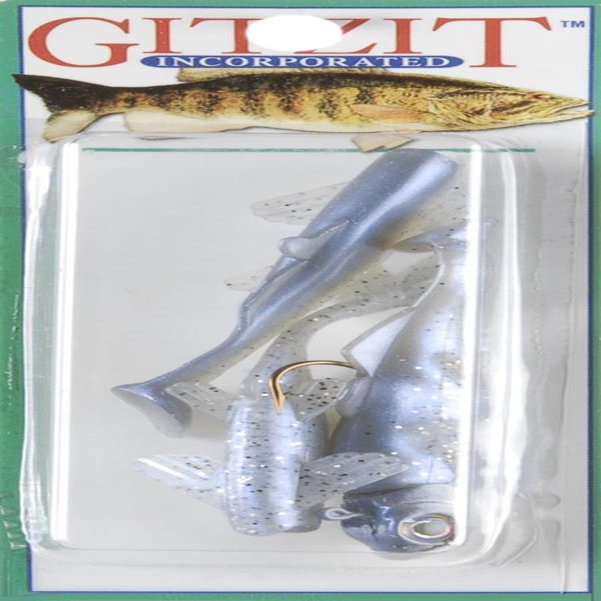 Amazon.com : Gitzit Padle Fry 3" Shad (2 Pack) Fishing-Equipment ...