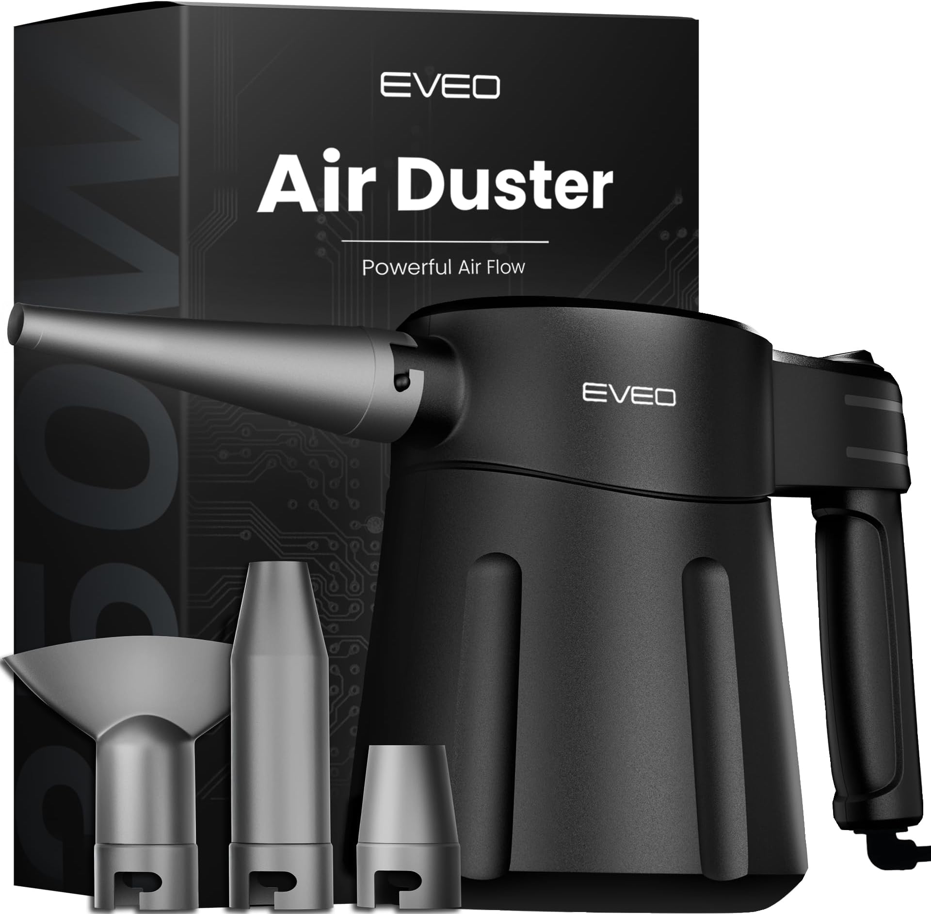 Amazon.com: EVEO® Electric Air Duster PC Cleaning Kit (Vac) - MAX Flow ...