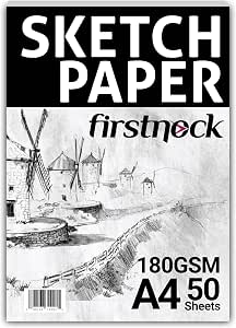 Firstnock Sketch Paper A4 180GSM 50 Sheets Thick Drawing paper Card ...
