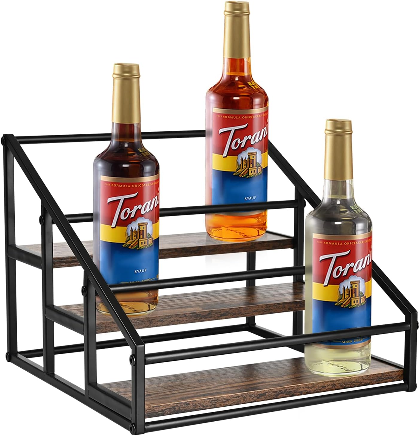 Amazon.com: YQBRAO Coffee Syrup Rack Organizer, 3-Tier 12 Bottles Syrup ...