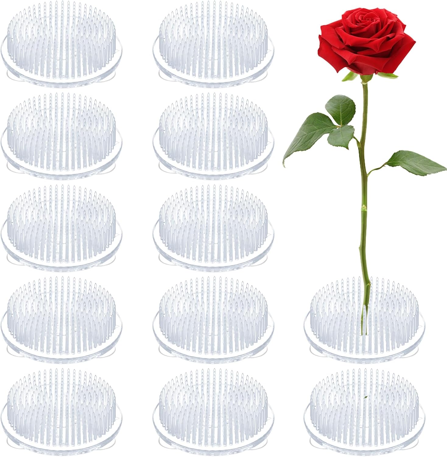 Amazon.com: STARVAST 12 PCS Flower Frog Plastic Flower Pins, Clear ...