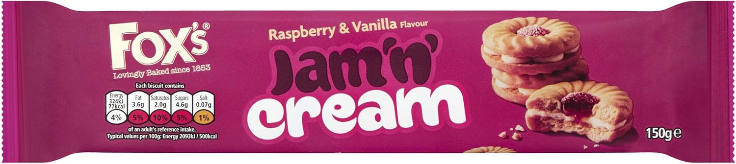 Fox's Jam Sandwich Creams 150G : Amazon.co.uk: Grocery