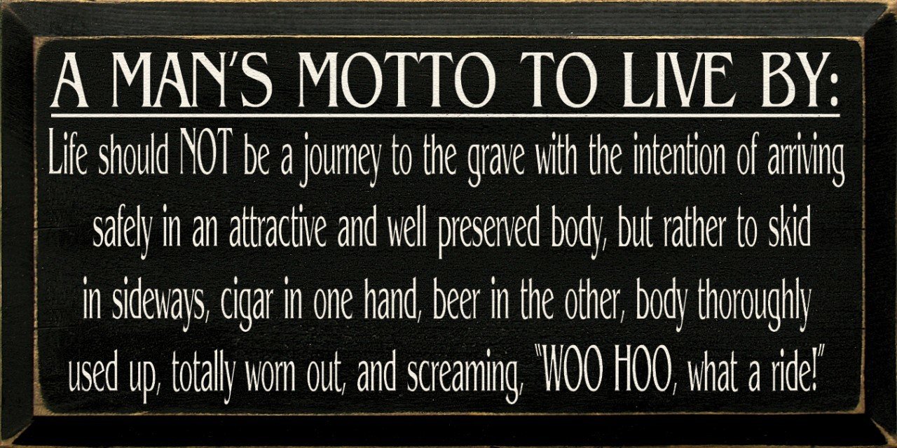 Life Magazine Motto Plaque