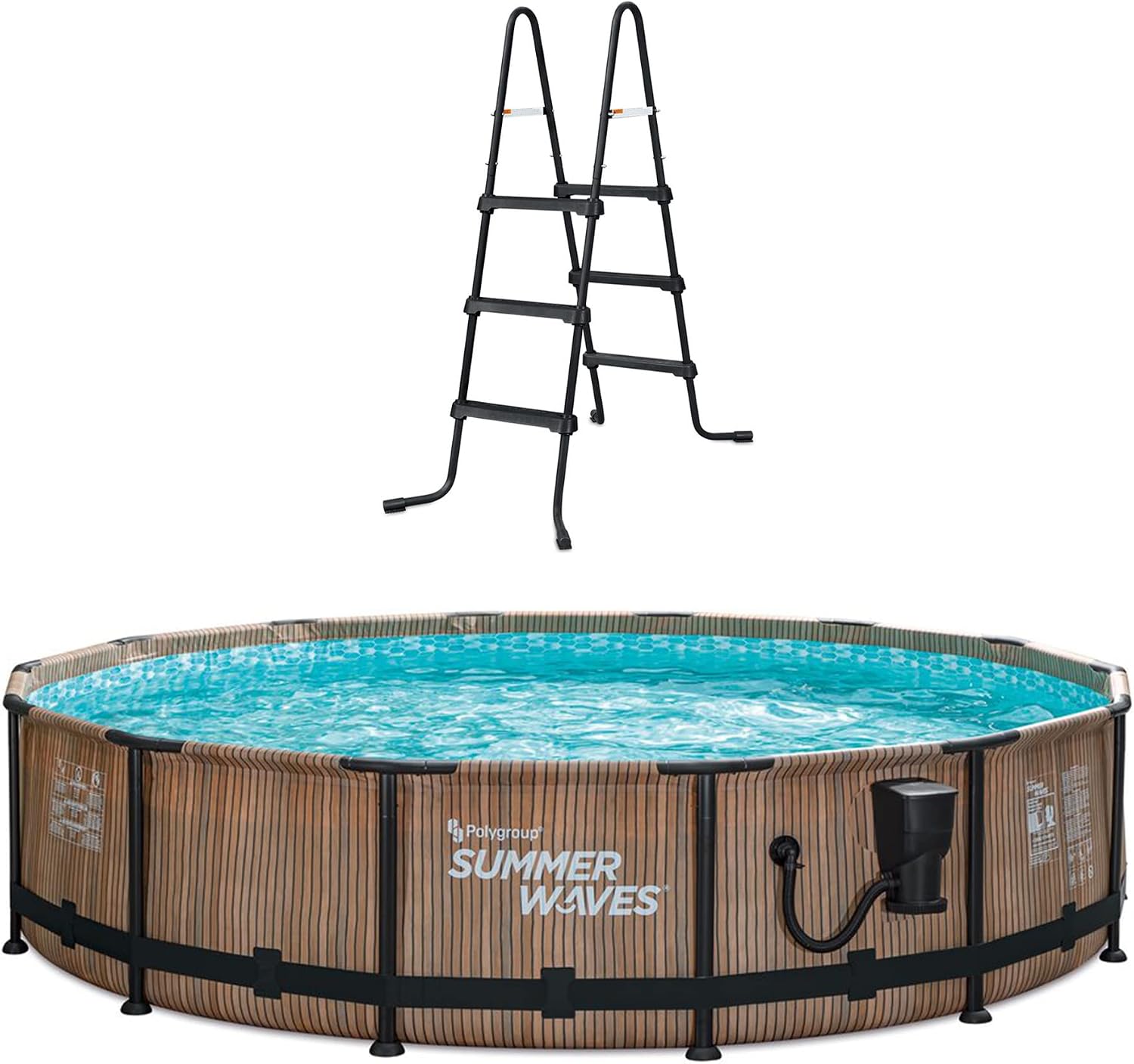Amazon.com: Summer Waves Natural Teak Elite 14 Foot by 36 Inch Outdoor ...