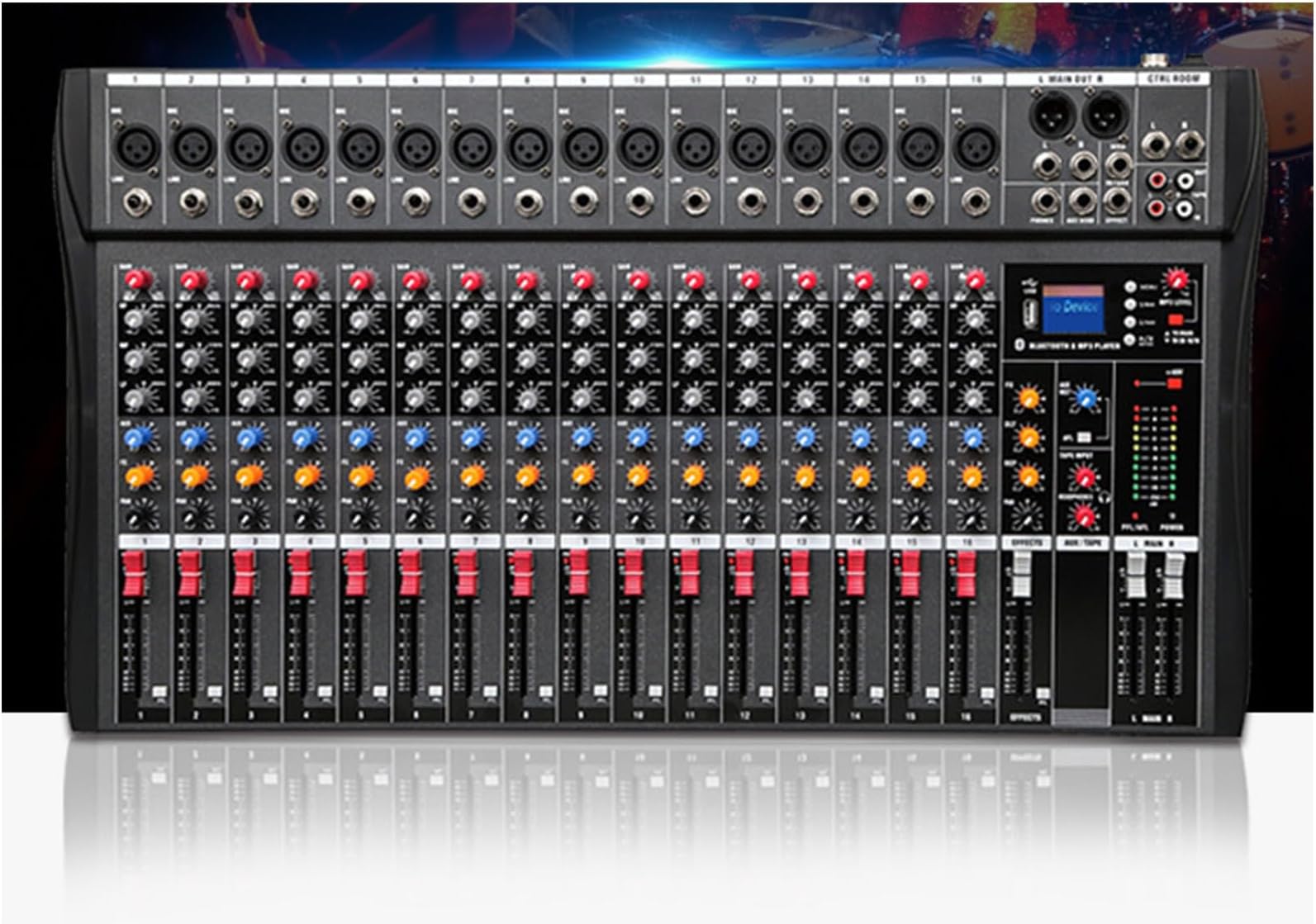 Amazon.com: 16 Channel Audio Mixer, DX16 Professional Mixer Sound Board ...