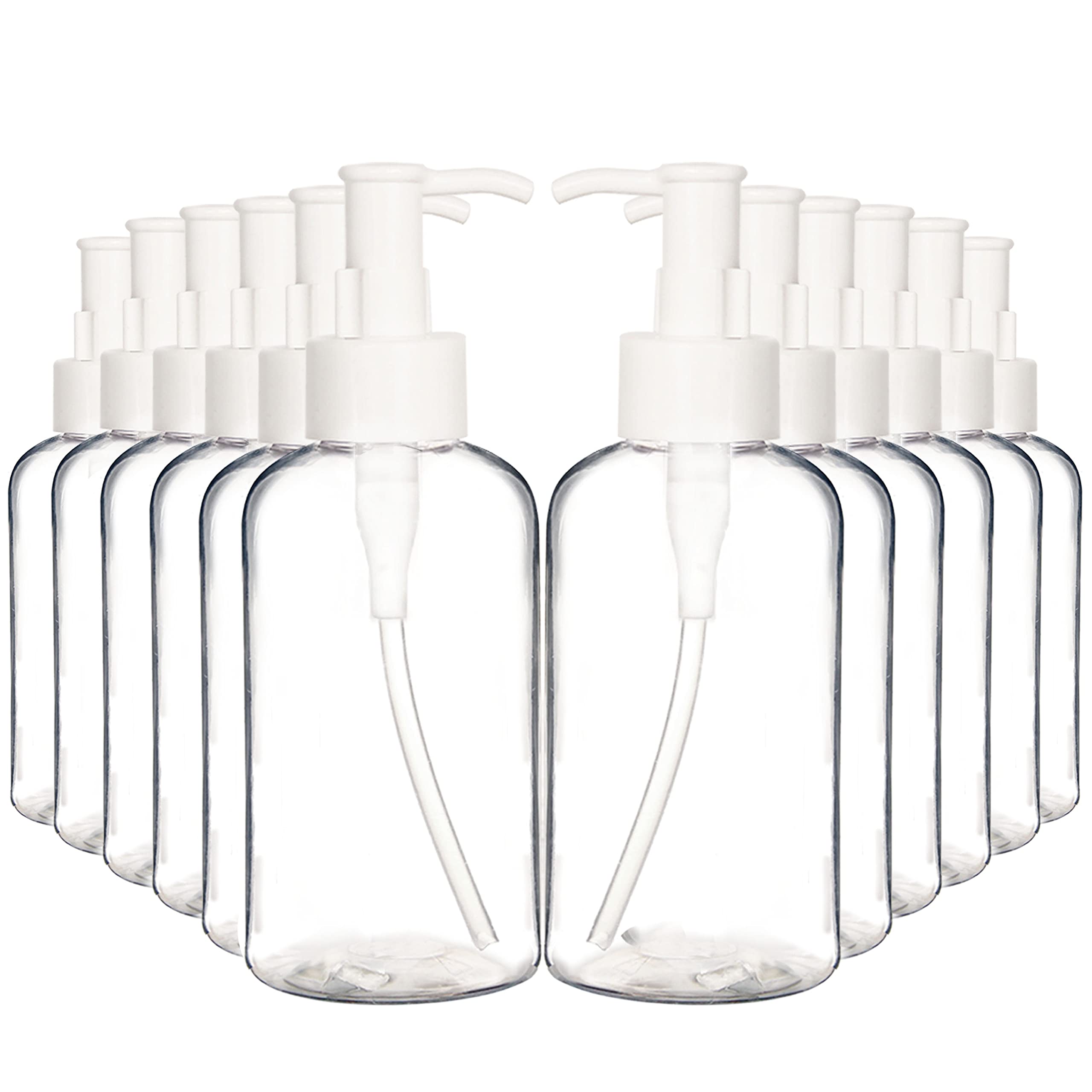 Amazon.com: Youngever 12 Pack Plastic Pump Bottles, Refillable Plastic ...