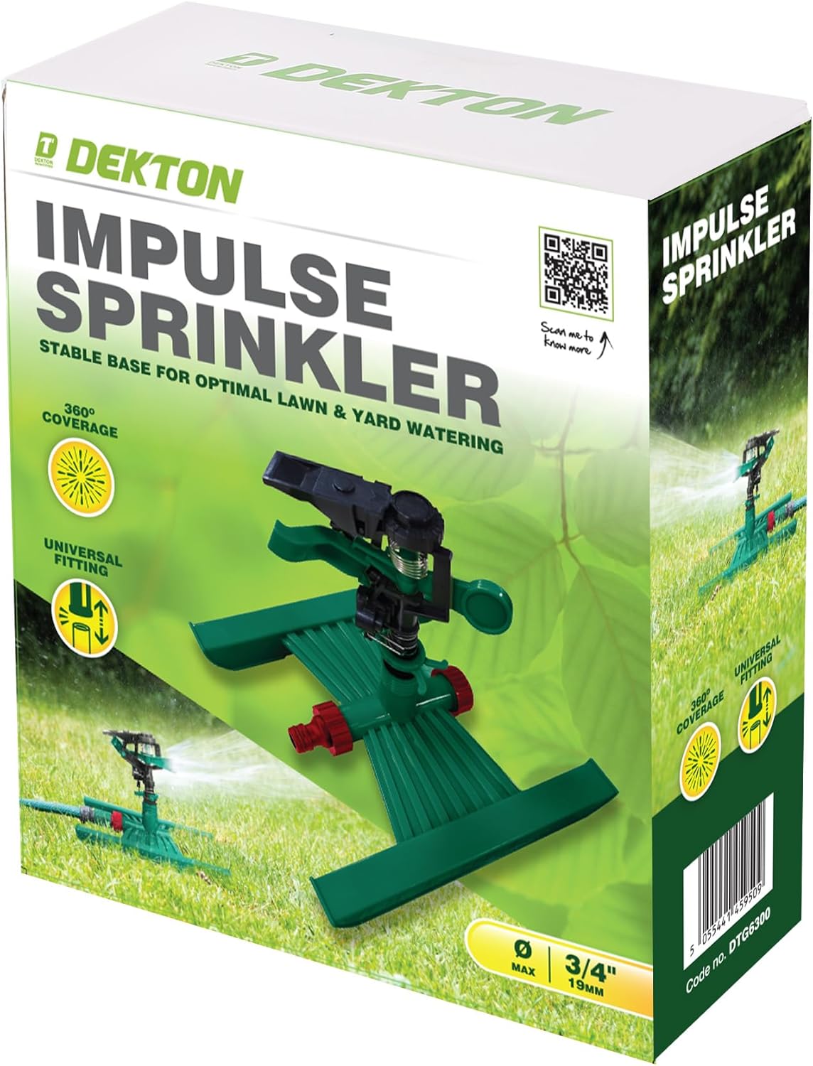 DEKTON Impulse Sprinkler | Adjustable Full/Partial Circle Coverage ...