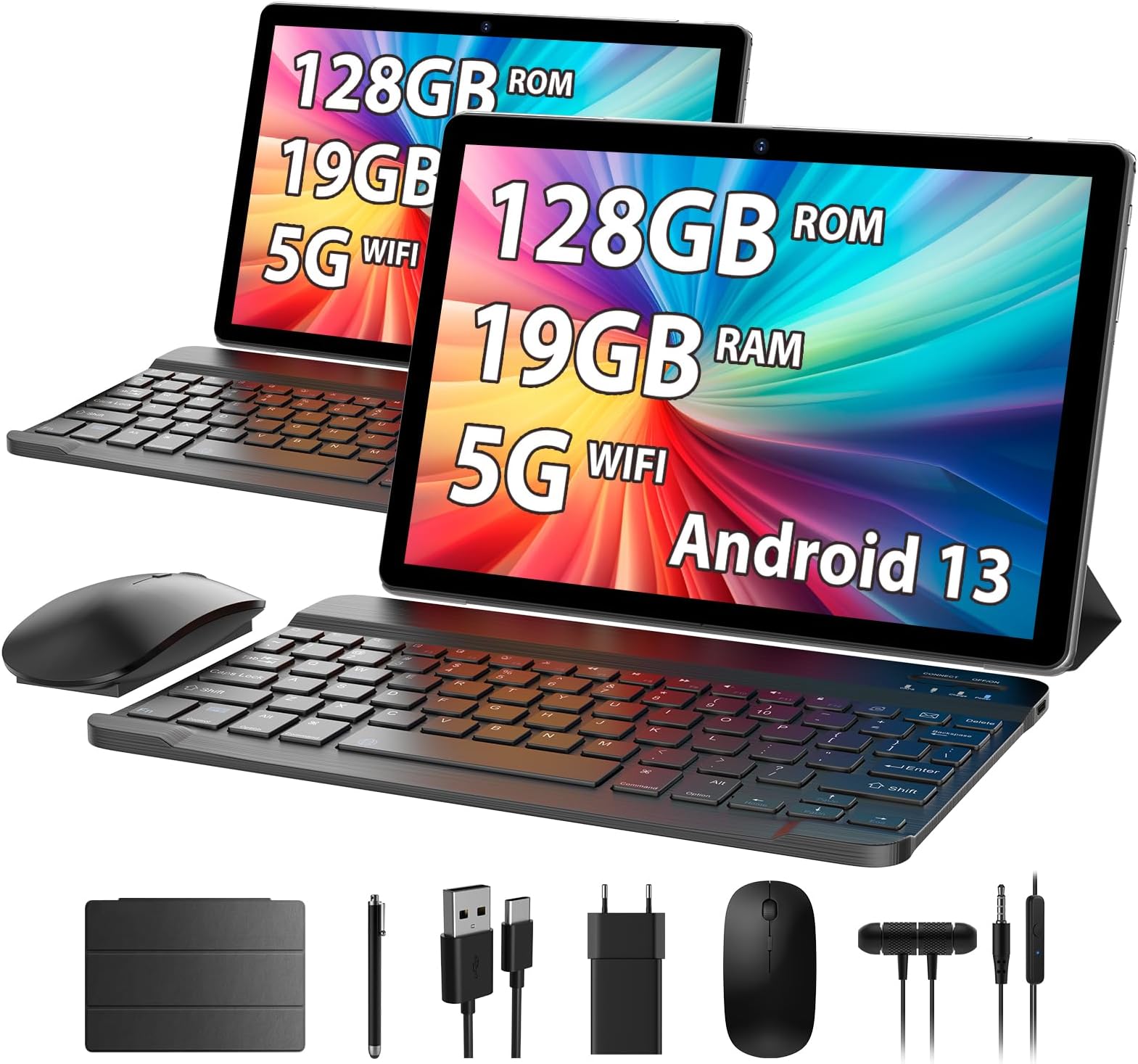 AOCWEI X900 Android 13 Tablette 10 Pouces Octa-Core Tablette, 12Go RAM ...