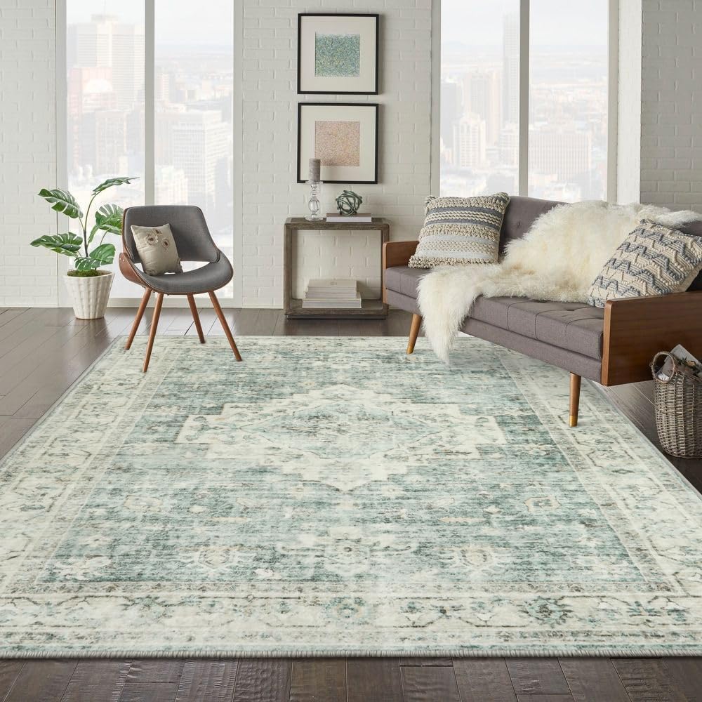 Amazon.com: ComiComi Washable Rug 8x10 - Stain Resistant Vintage 8x10 ...