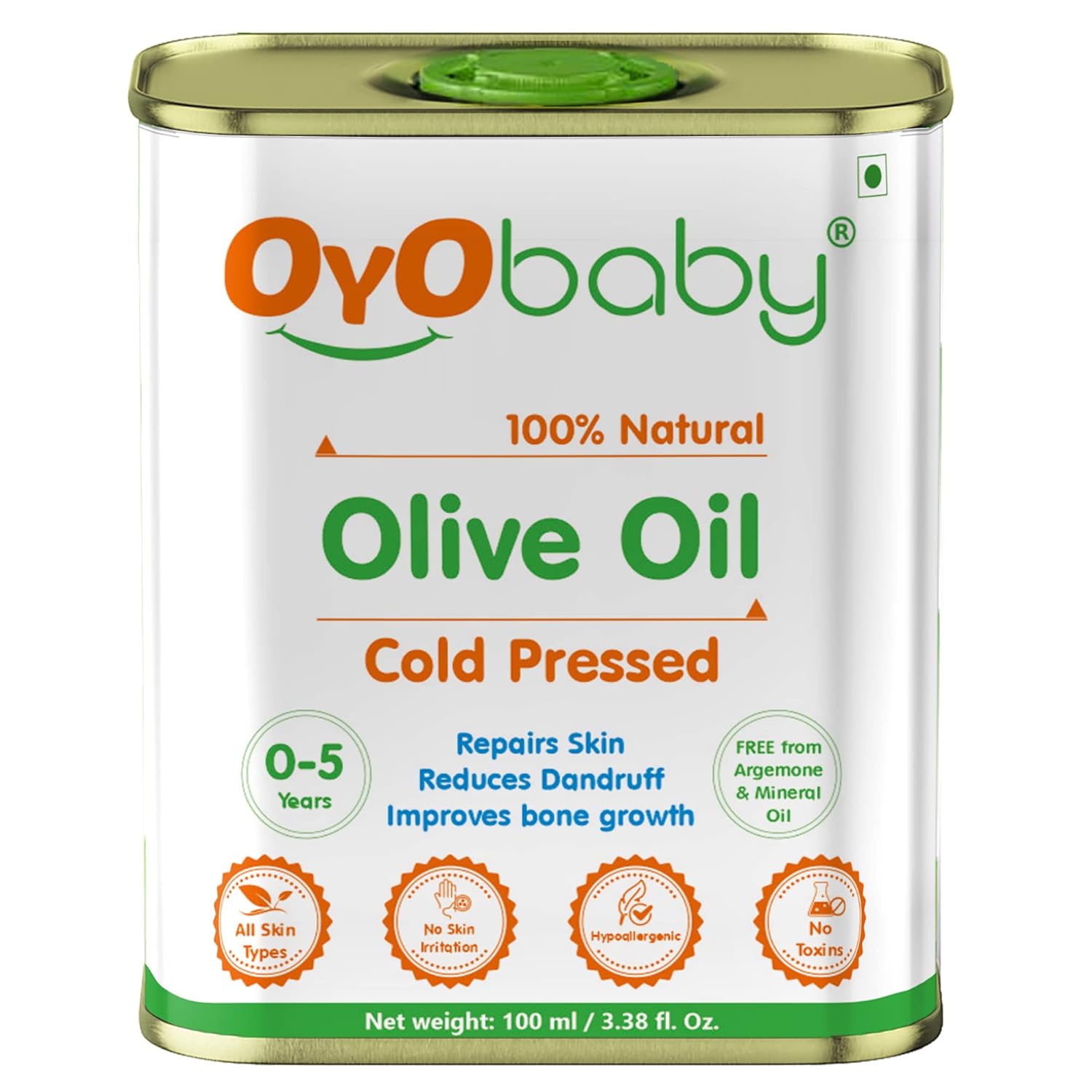 Buy OYO BABY Naturals Baby Body Massage Olive Oil, Cold Pressed Extra ...