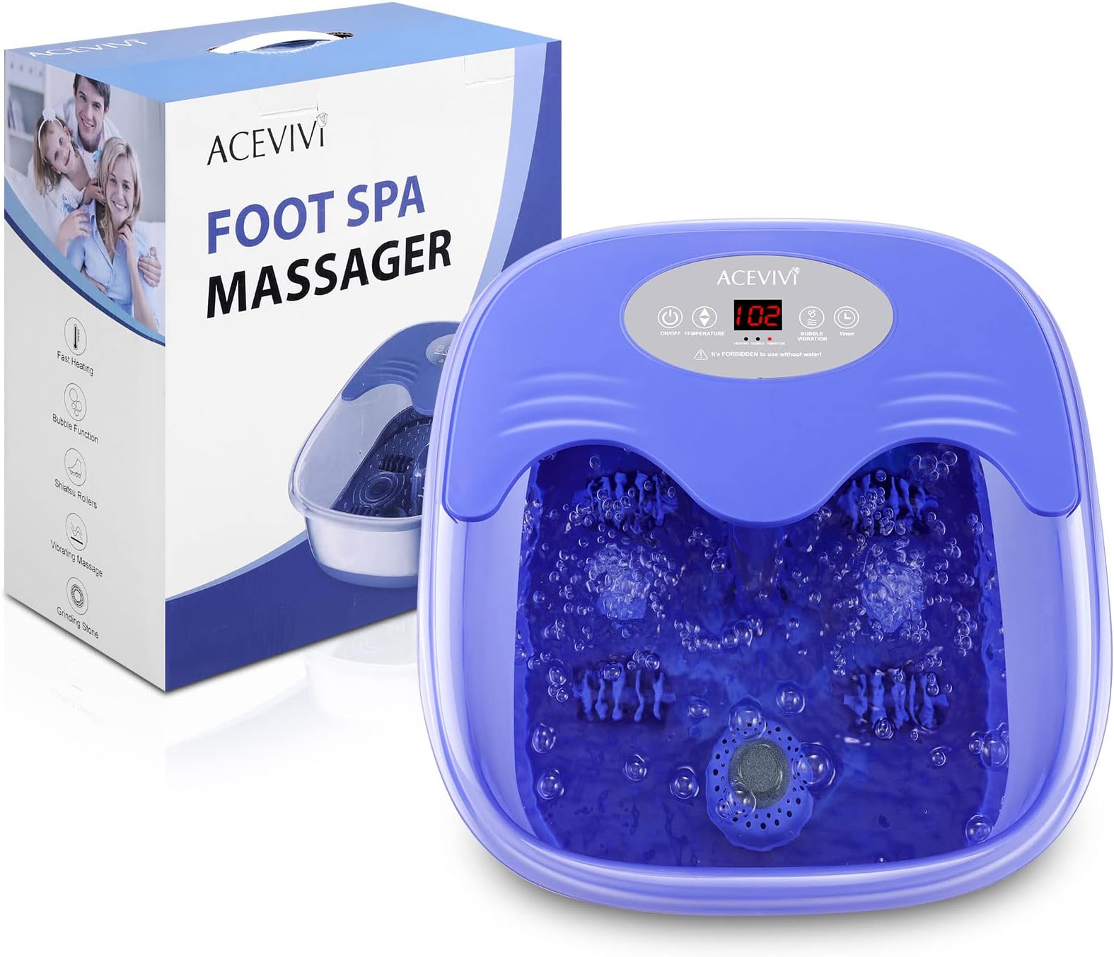 Amazon.com: Foot Spa with Heat and Massage and Jets, Heated Foot Bath ...