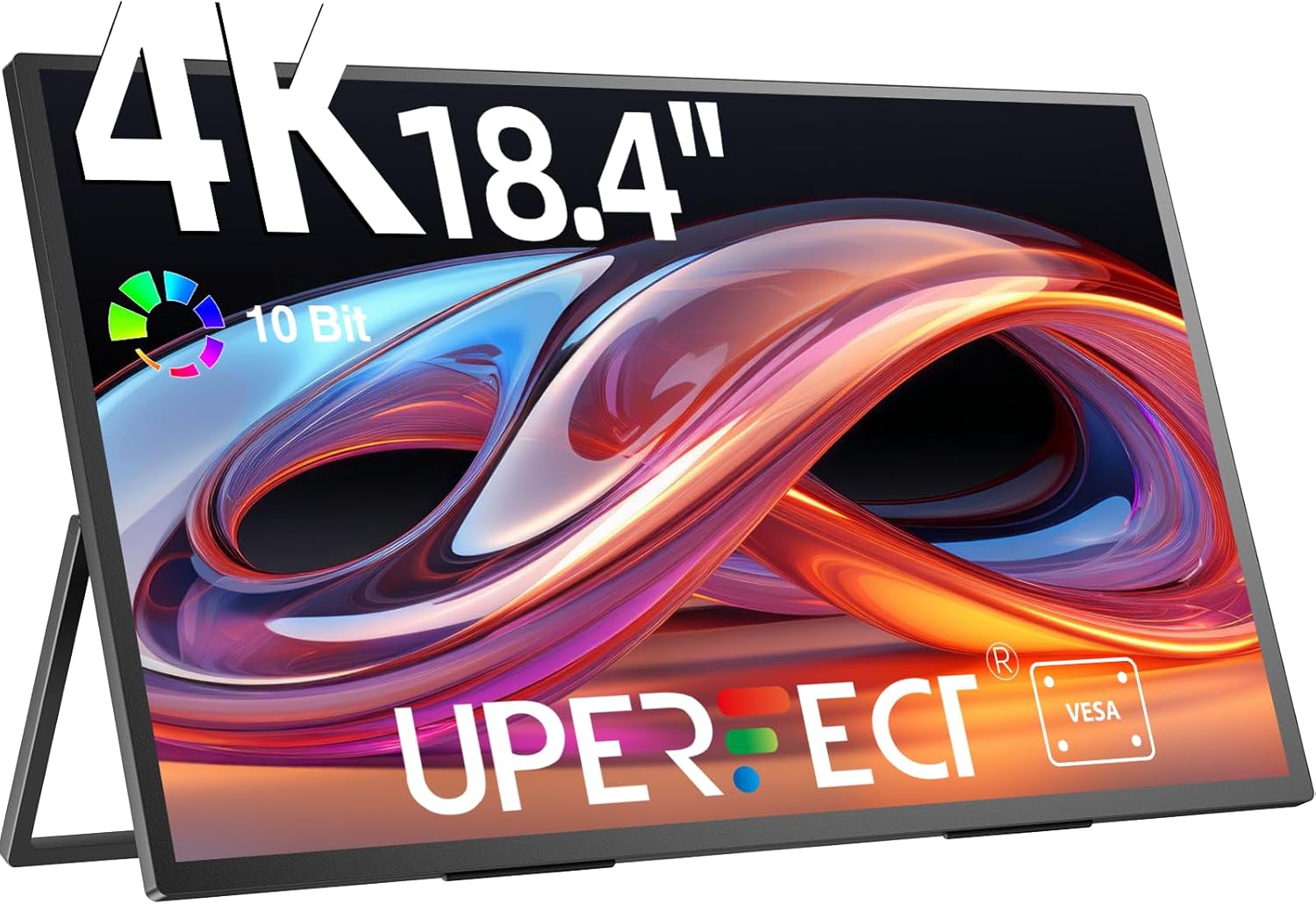 Amazon.com: UPERFECT Portable Monitor 4K 18.4 inch 10 Bit w/VESA & 180 ...