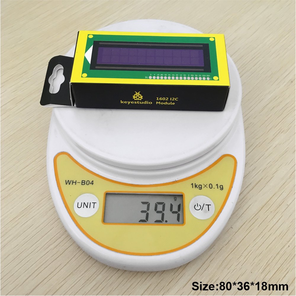 Snapklik.com : Keyestudio 1602 Lcd Display 1602 16x2 12C Blue Backlight ...