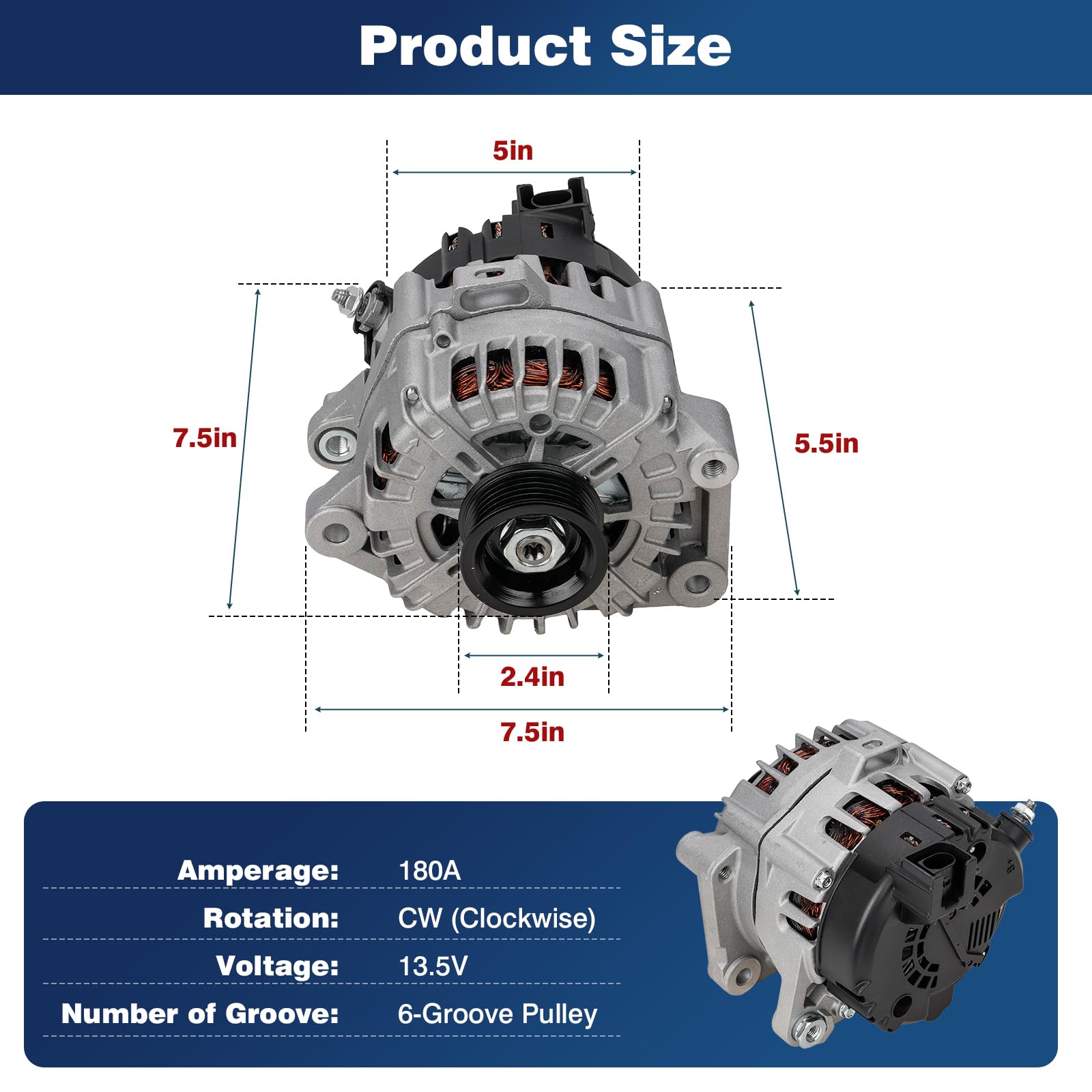 Oem Alternator Hodflop 37300-3L060 Alternator Compatible With Hyundai ...