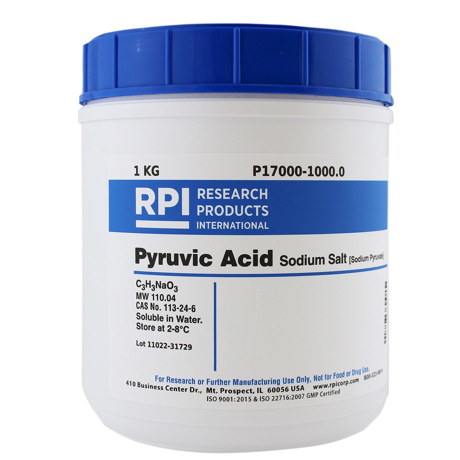Pyruvic Acid Sodium Salt, [Sodium Pyruvate], 1 Kilogram: Amazon.com ...
