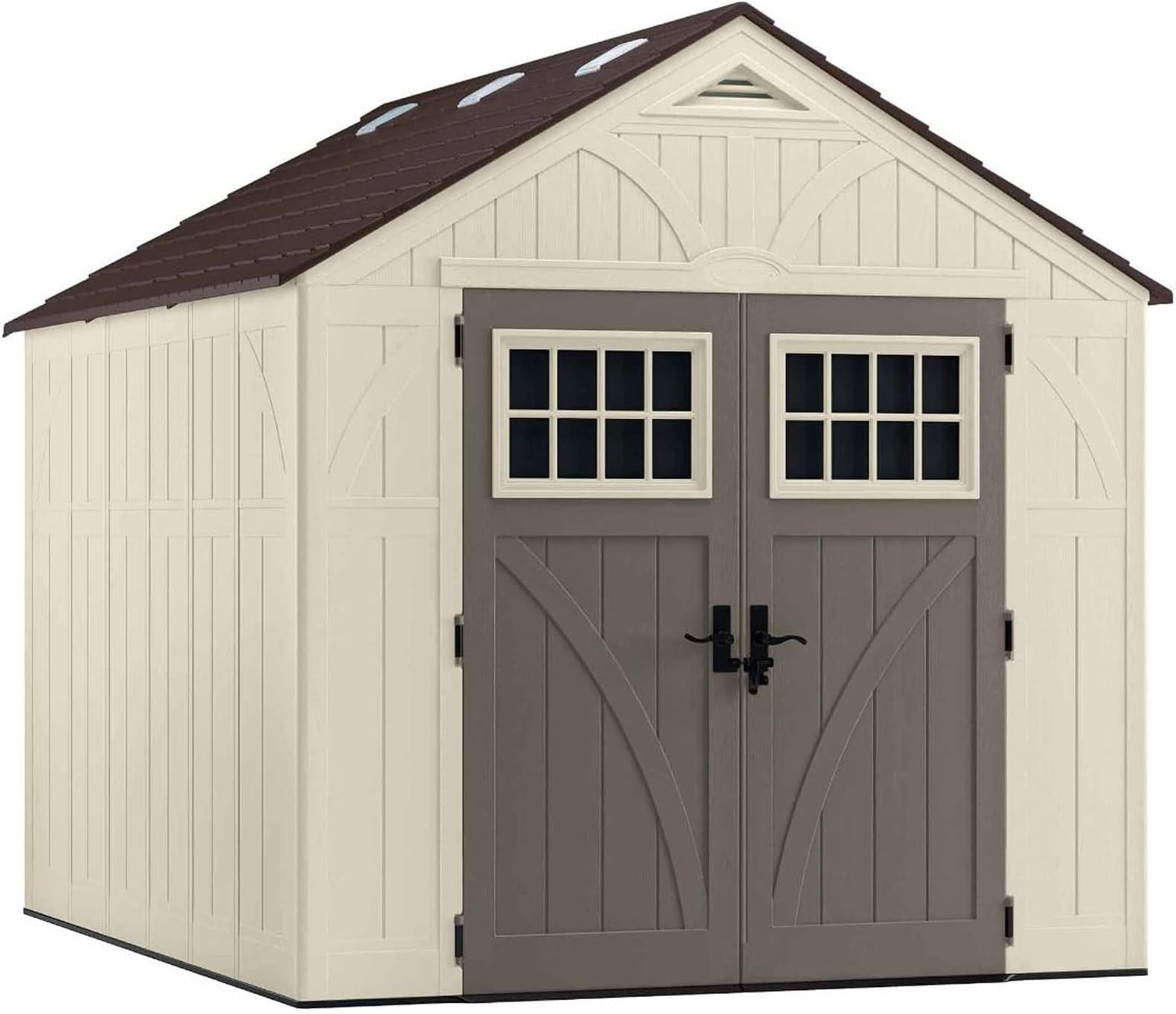 Amazon.com : Keter Factor 8x8 Foot Large Resin Outdoor Shed with Floor ...