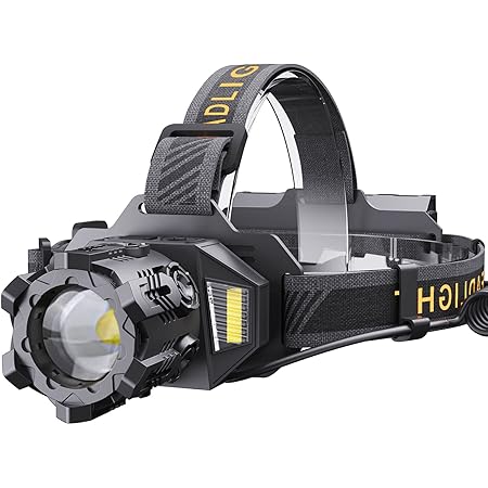Headlamp Rechargeable,90000 Lumens Super Bright Head Lamp with 9 Modes ...