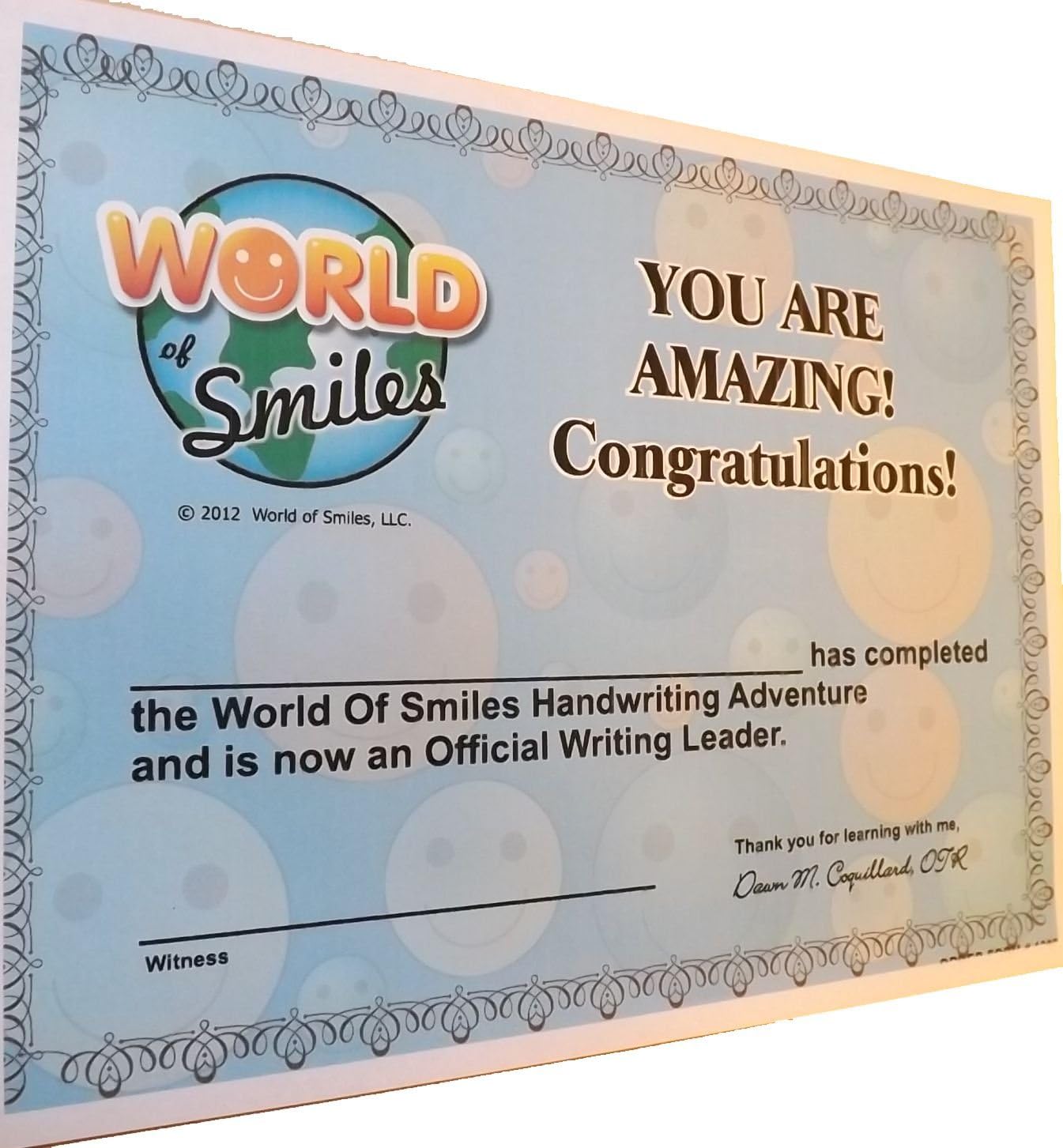 Amazon.com : Color Completion Certificates (set of 25) by World of ...