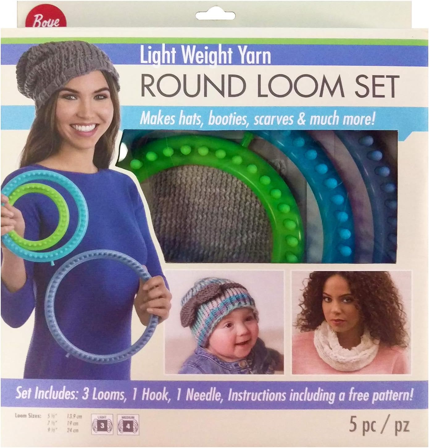 Boye Lightweight Round Plastic Loom Yarn Craft Set Nepal | Ubuy