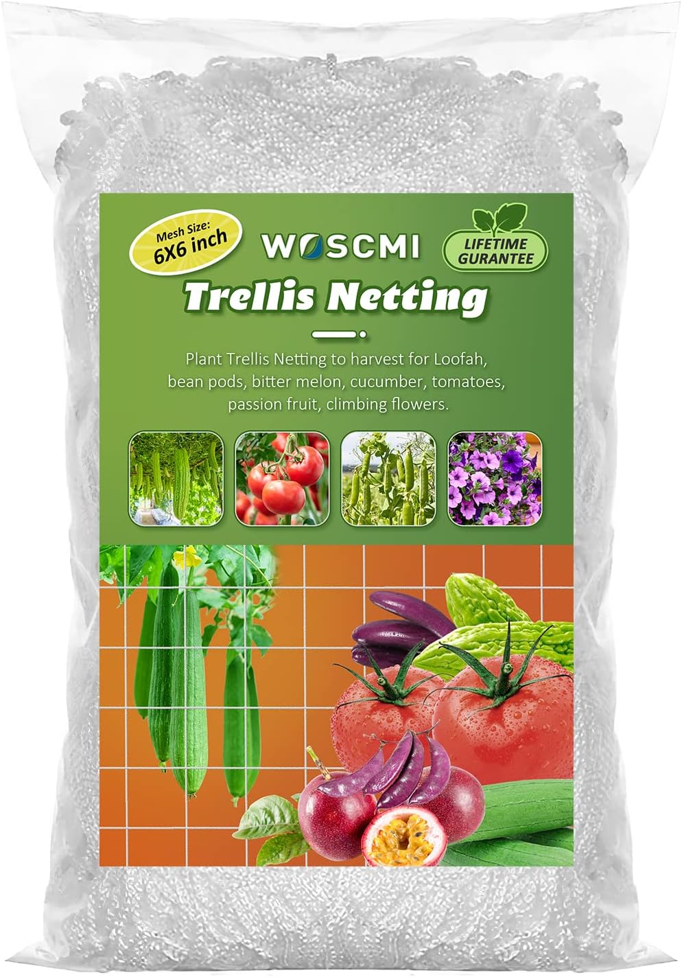 Amazon.com : WOSCMI 6.5 x 20 ft Plant Trellis Netting, Heavy-Duty ...